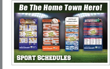 Promotional Pro Football Schedules | Custom Professional Football ...