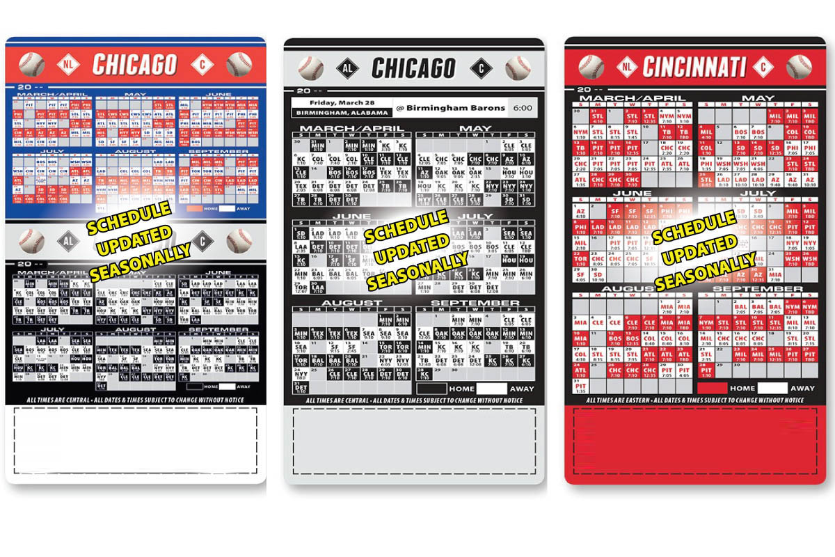 2017 Baseball Magnetic Pro Schedule (Large) Calendar | 4" x 7 ...