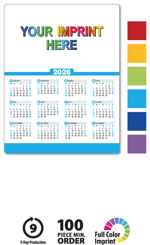 Spark Custom Laminated Card Calendar, 8.5 x 11 | ValueCalendars.com