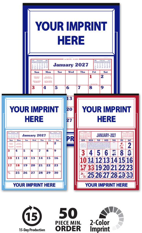 Apron Calendar, 14.75 x 22.25 | ValueCalendars.com
