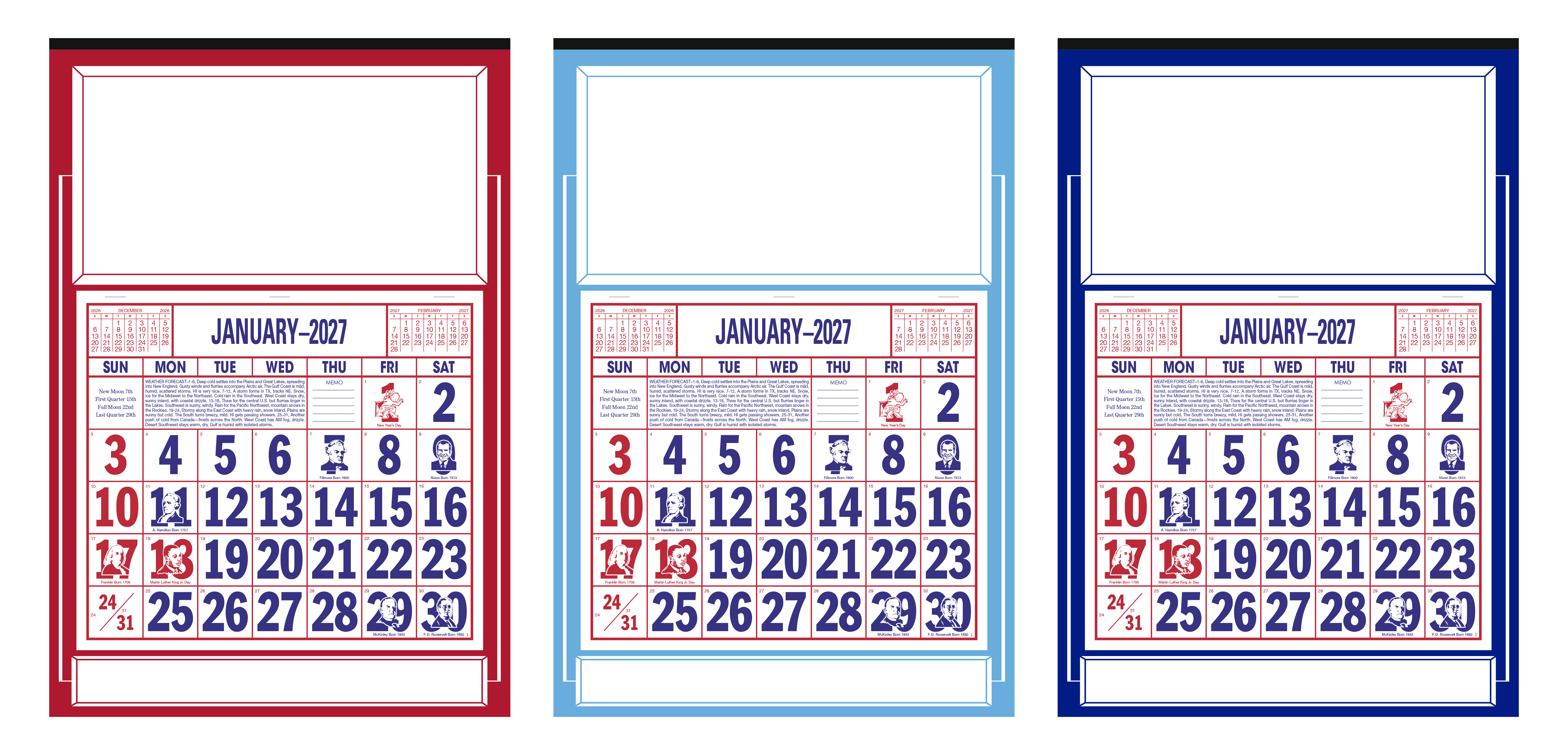 Apron Calendar, 14.75 x 22.25 | ValueCalendars.com