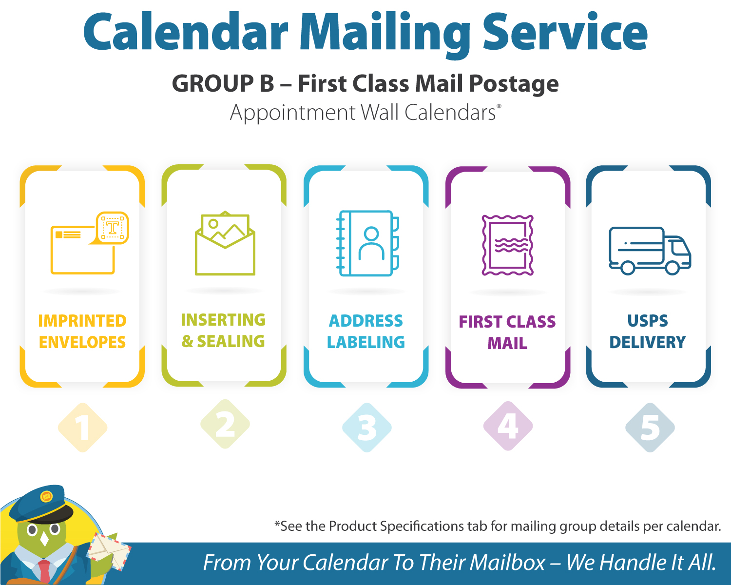 Calendar Mailing Service - GROUP B | ValueCalendars.com