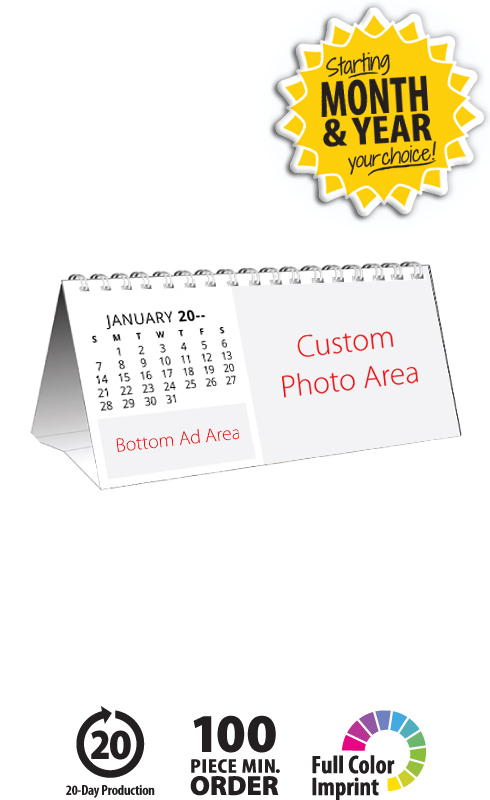 2018 Custom 12-Photo, Mini Desk Tent Calendar | Custom Mini Desk ...