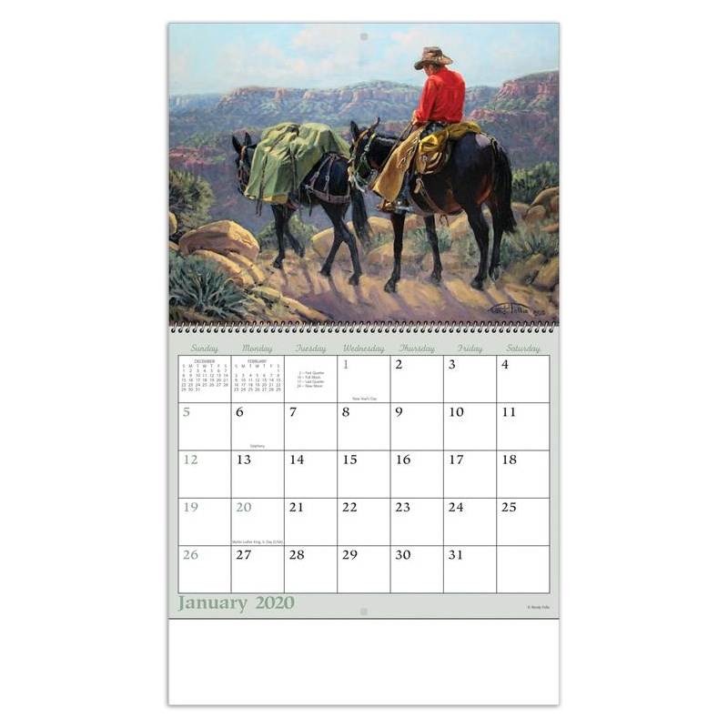 2020 Western Art (Spiral) Calendar | 10-1/2" x 18-1/4" Spiral Bound ...