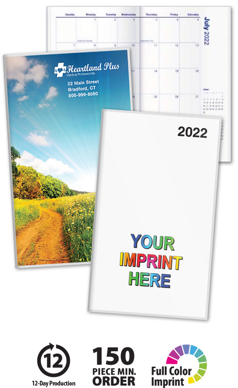 2021 Custom Full Color Pocket Planner, Monthly | Full Color Monthly ...