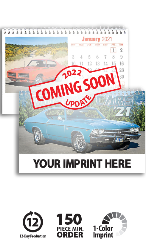 2017 Muscle Cars (Desk) Calendar | 6-1/4" x 4" Custom Personalized Tent ...