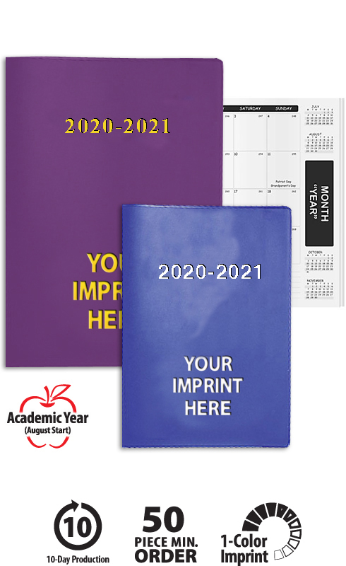 2021 Flex Colors Academic 7X10 Planner, Monthly (August Start)