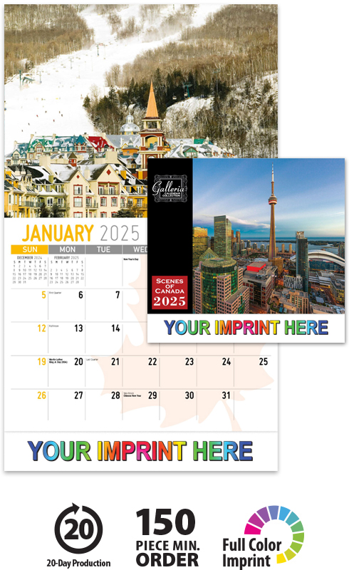 Scenes of Canada Calendar | ValueCalendars.com