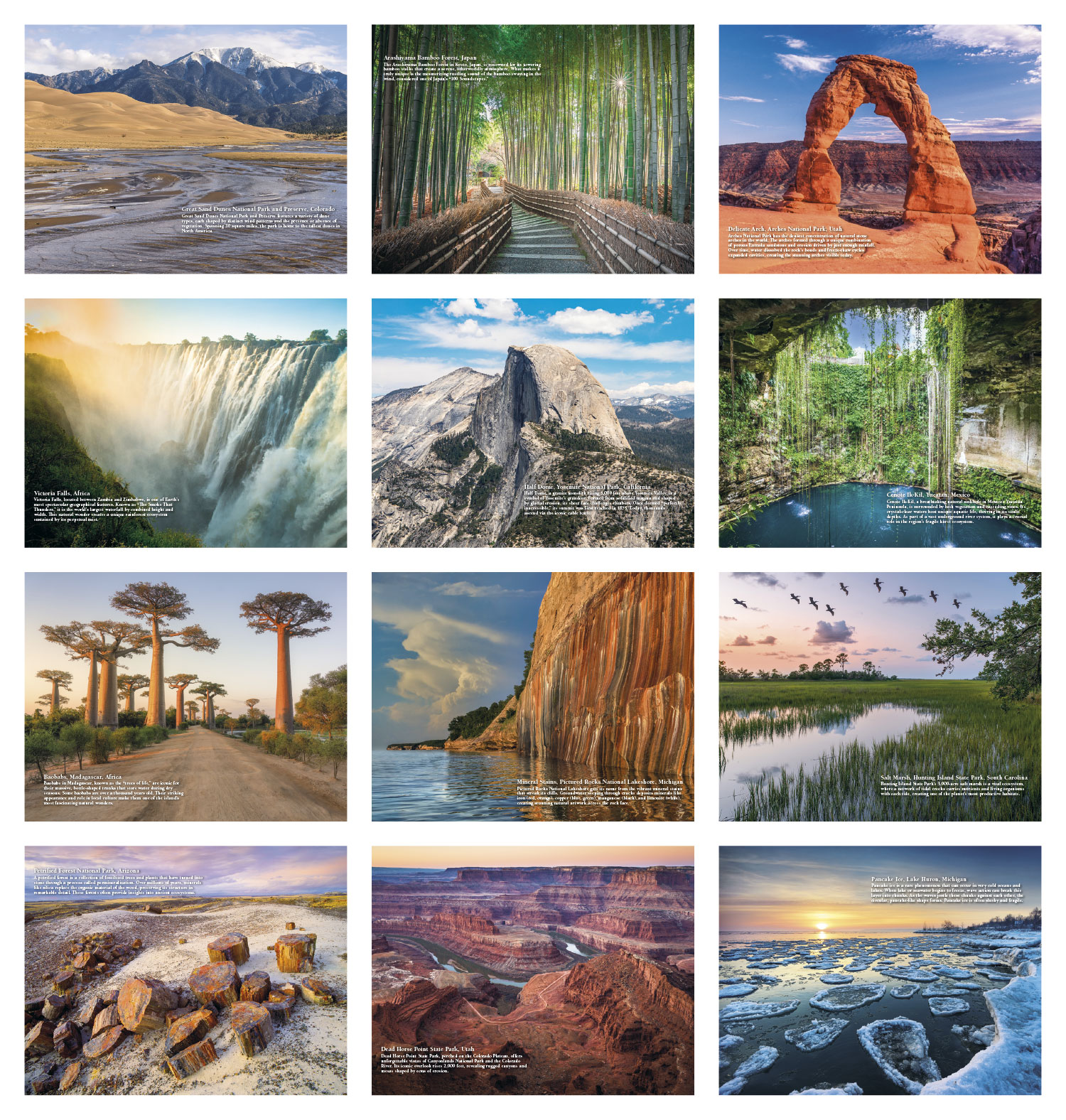 Earth Executive Spiral Calendar | ValueCalendars.com