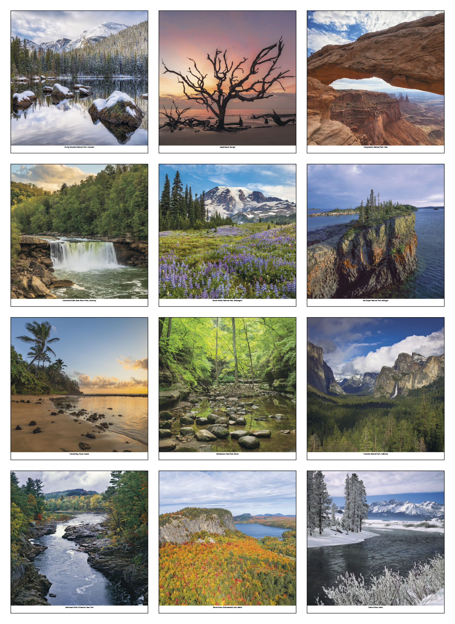 Scenic America® Executive Spiral Calendar | ValueCalendars.com