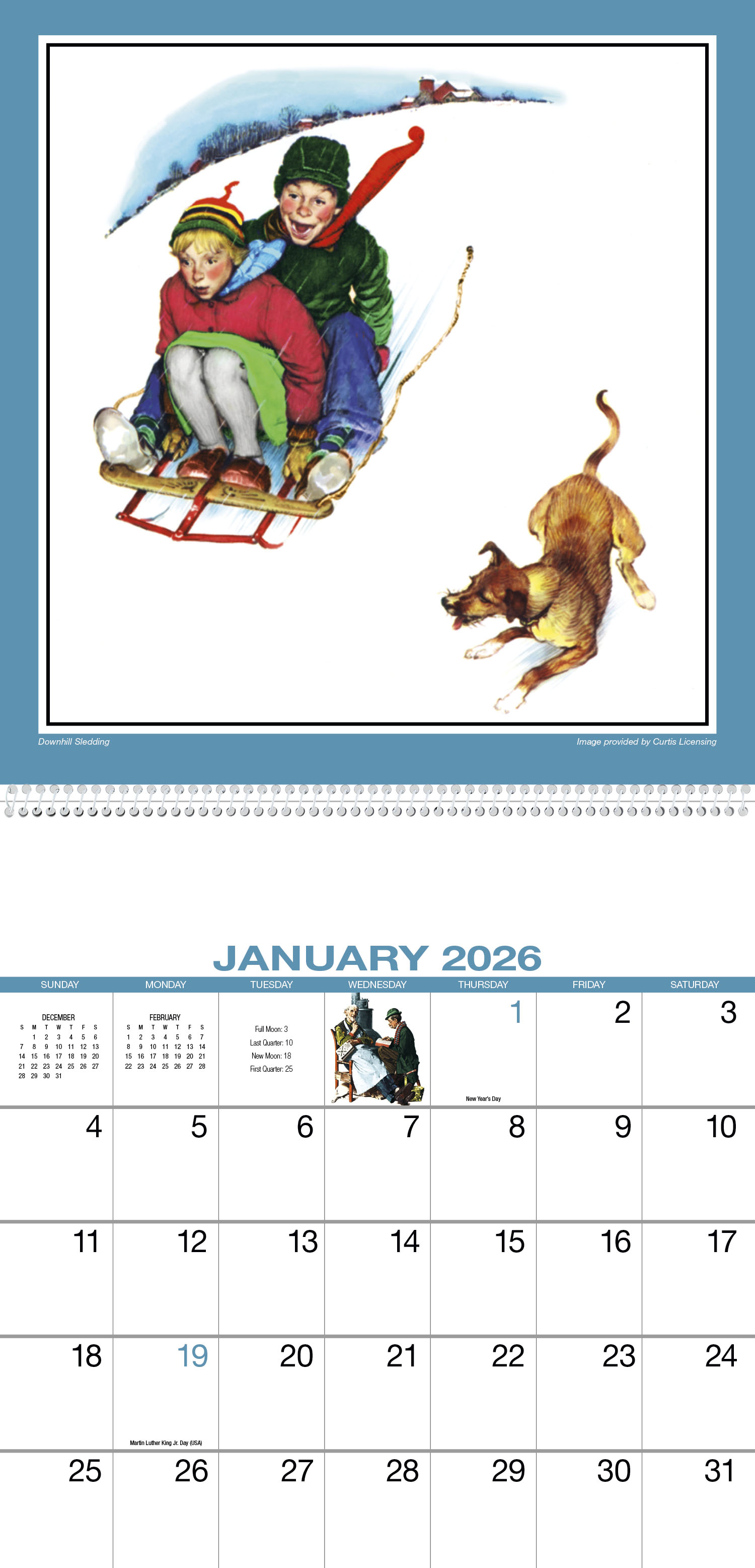 Rockwell Executive Executive Spiral Calendar | ValueCalendars.com