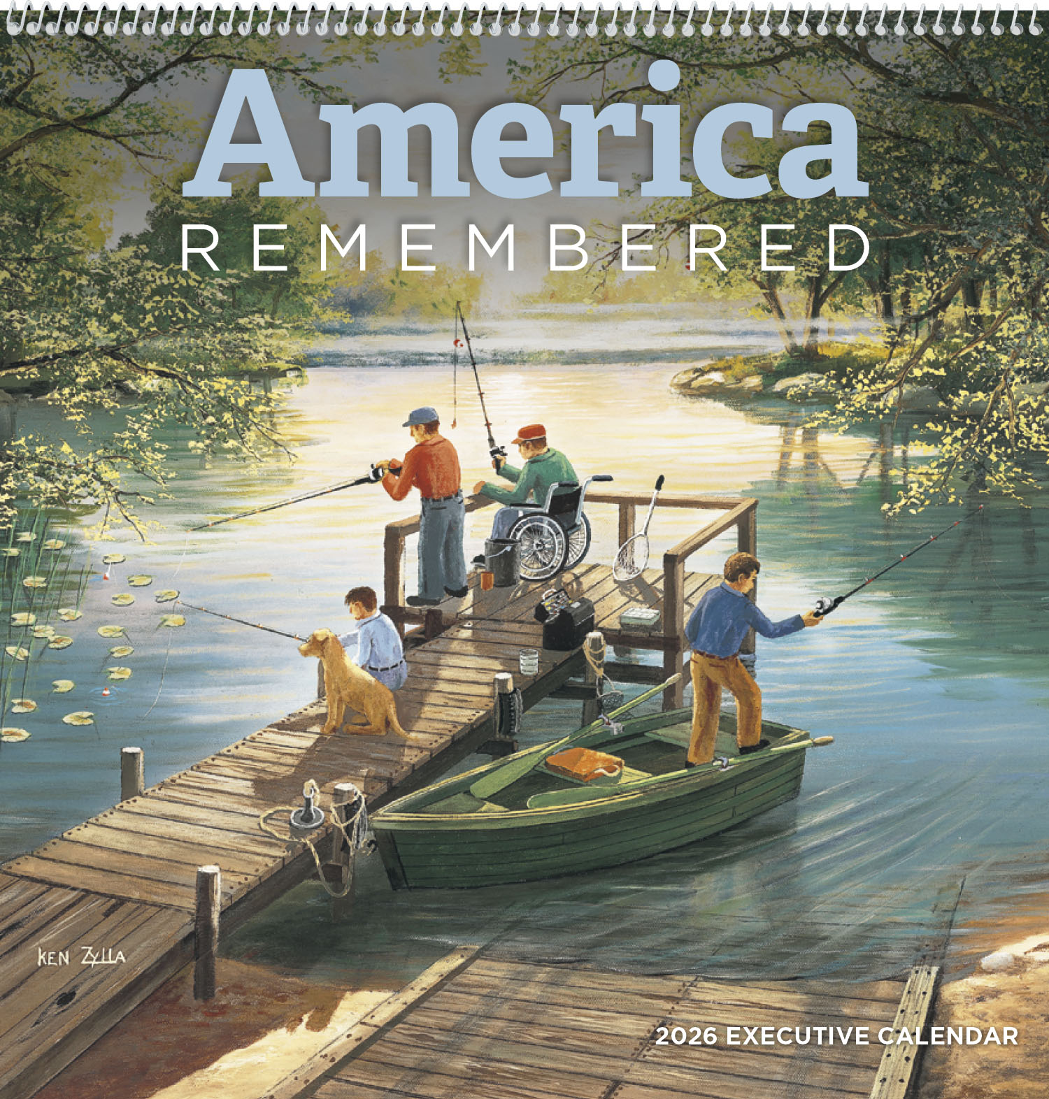 America Remembered Executive Spiral Calendar | ValueCalendars.com