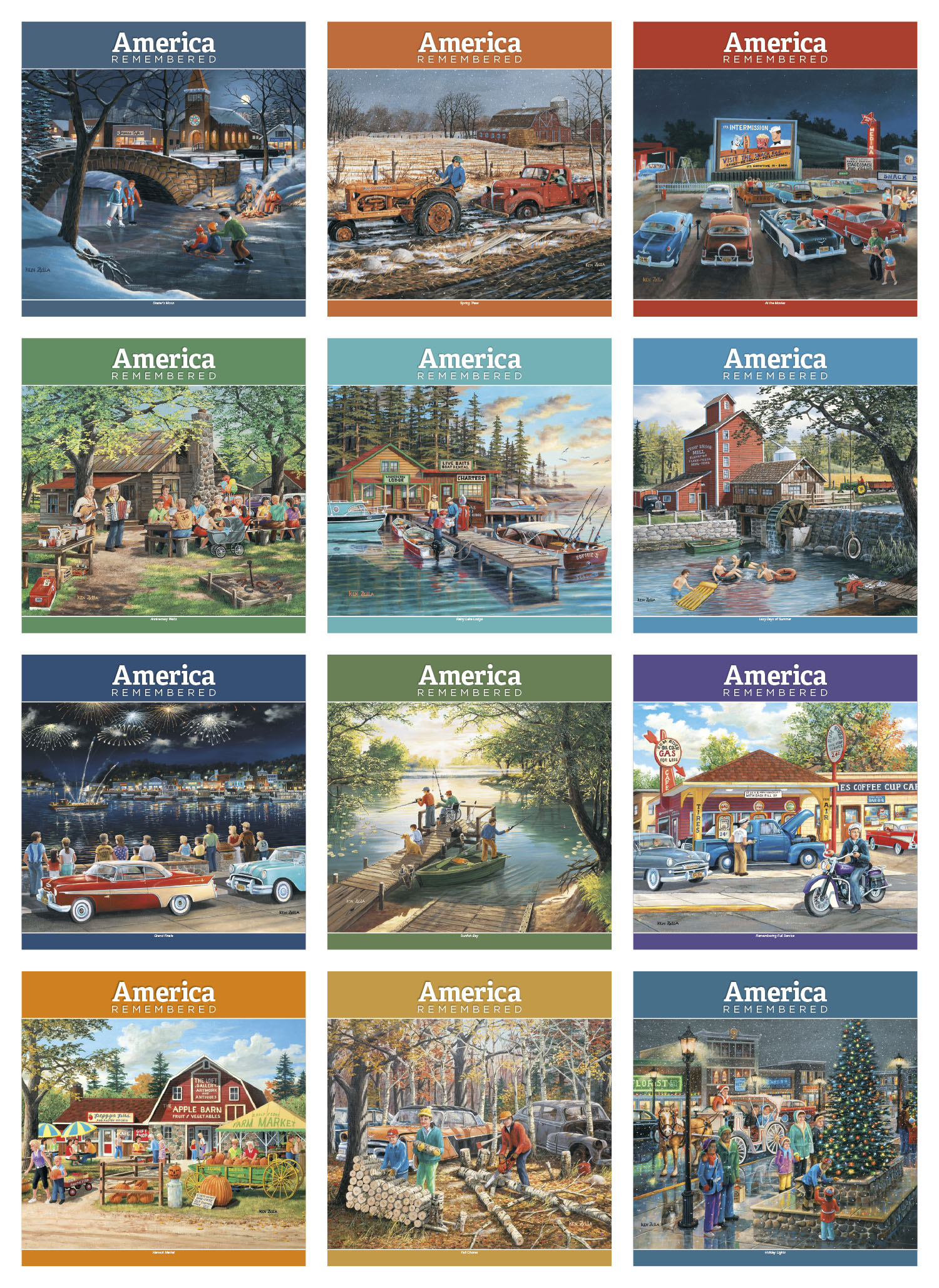 America Remembered Executive Spiral Calendar | ValueCalendars.com