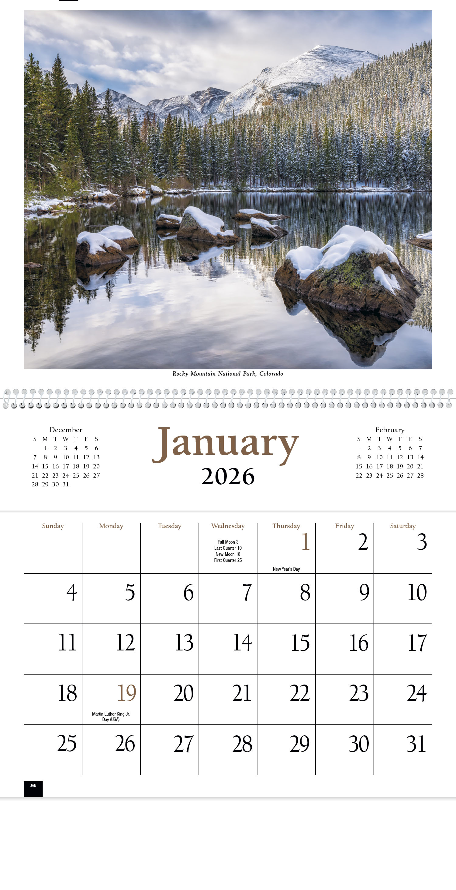 Scenic America® Pocket Calendar | ValueCalendars.com