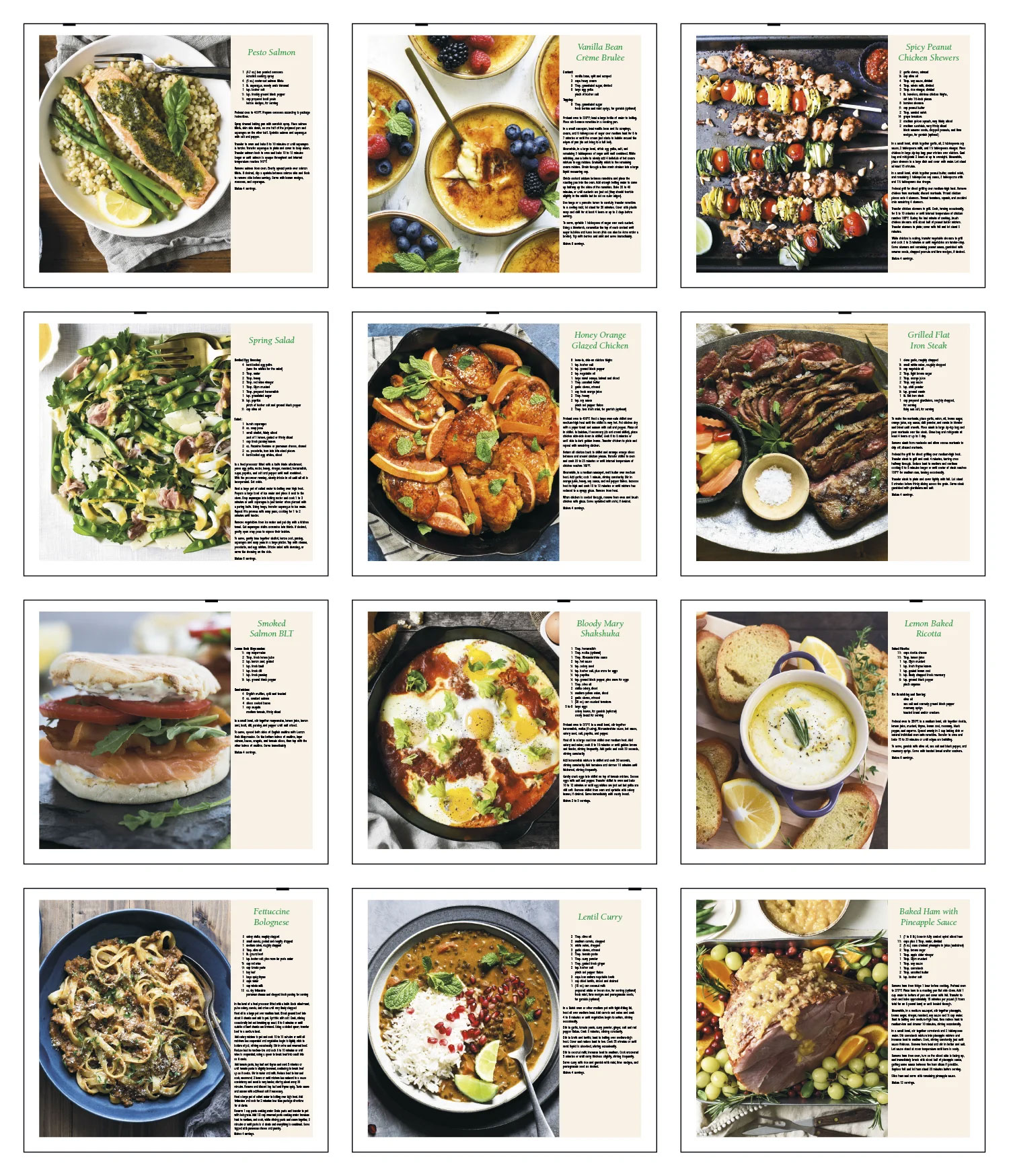 Recipe Pocket Wall Calendar | ValueCalendars.com