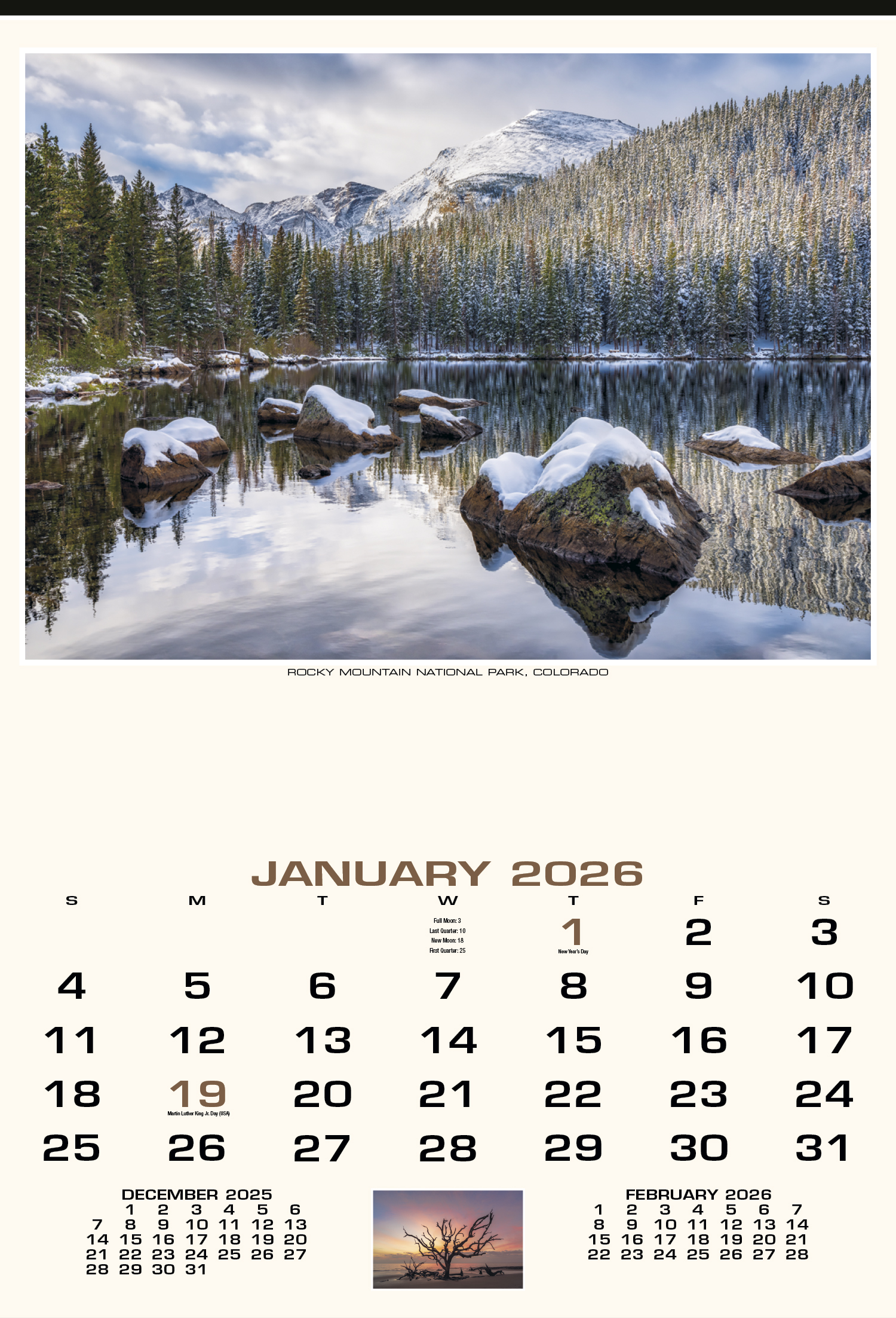 Scenic America® 12-Sheet Executive Calendars | ValueCalendars.com