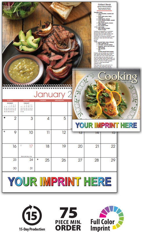 2022 Taste for Cooking (Spiral) Wall Calendar | 10-7/8" x 18 ...