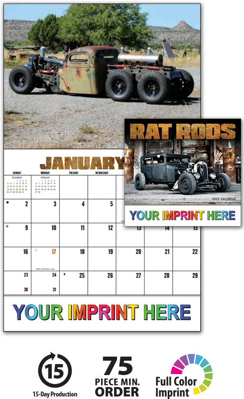 Rat Rods Calendar | ValueCalendars.com