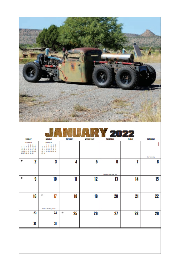 Rat Rod Truck Calendar