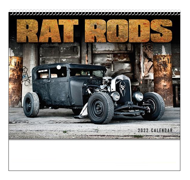 Rat Rods Spiral Calendar | ValueCalendars.com