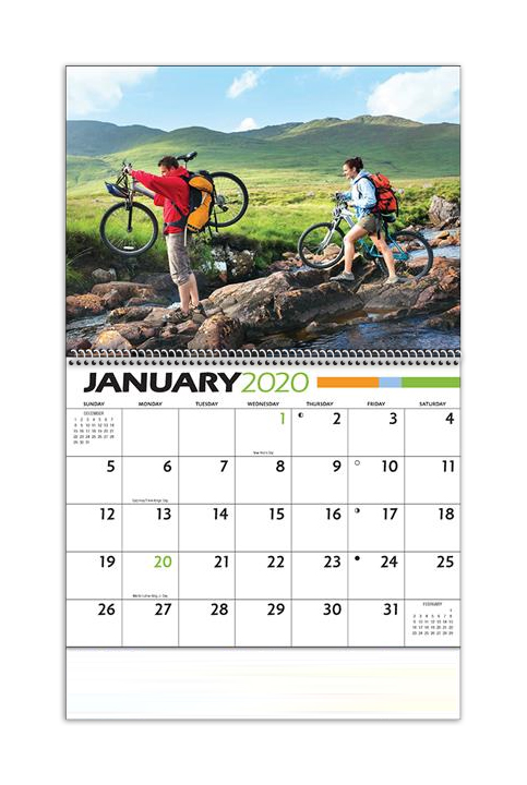 FIT Spiral Calendar | ValueCalendars.com