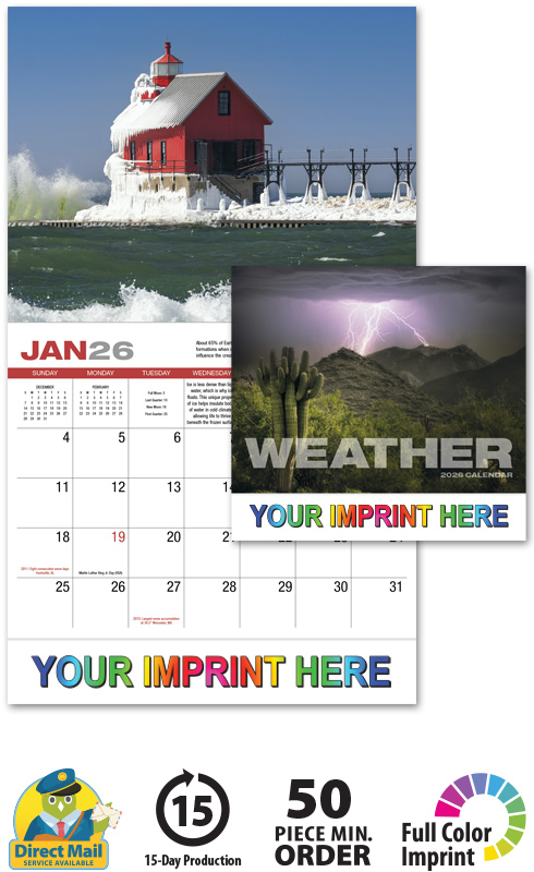 2026 Weather Almanac Promotional Wall Calendar | 10-7/8" x 18 ...