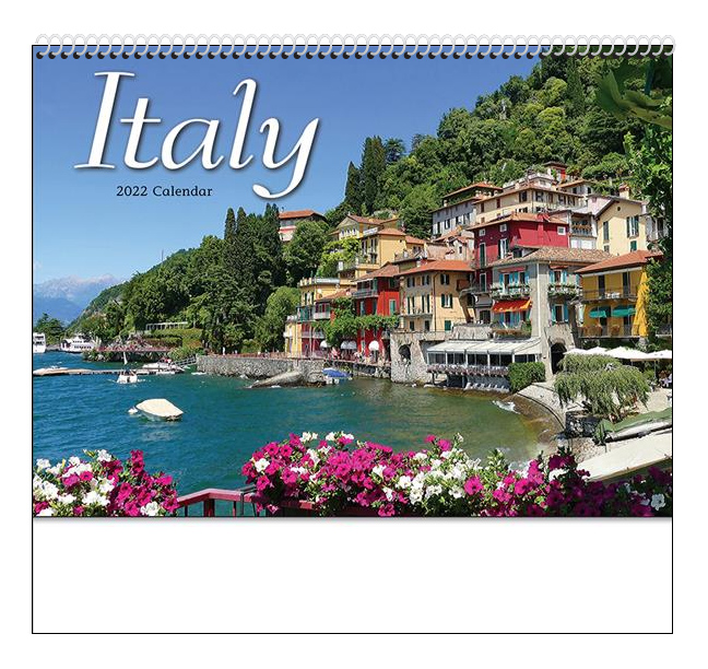 2022 Italy (Spiral) Wall Calendar | 10-7/8" x 18" Promotional Spiral ...