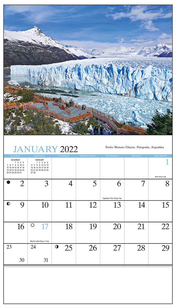Destination Dreams Mini Wall Calendar | ValueCalendars.com