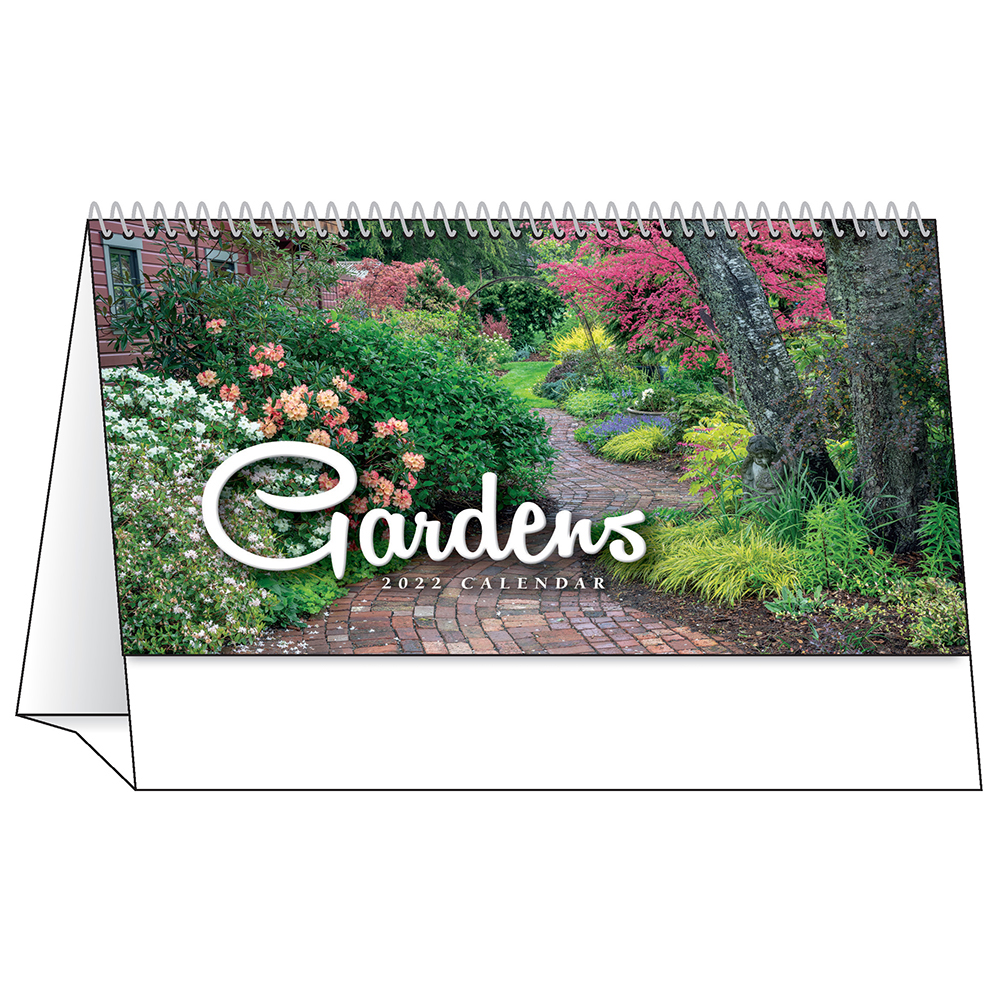 Gardens Desk Tent Calendar | ValueCalendars.com
