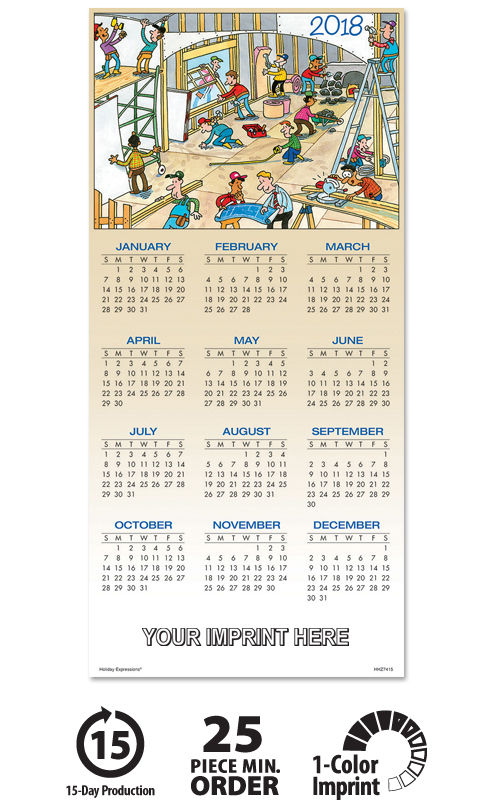 This New House Contractor & Builder Calendar Greeting Cards ...