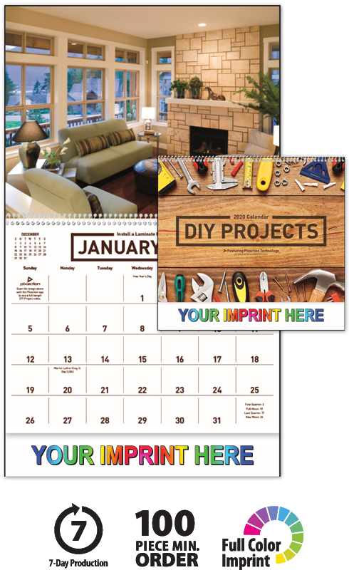 DIY Projects Calendar | ValueCalendars.com