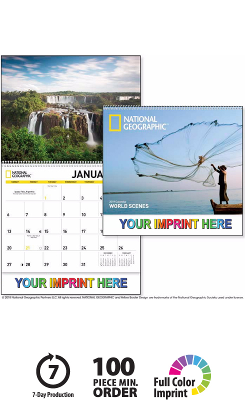 National Geographic World Scenes Calendar | ValueCalendars.com