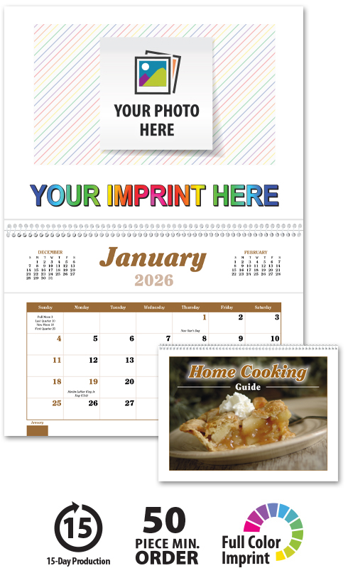 Home Cooking Guide Pocket Calendar (Single Image, 8" x 12 ...
