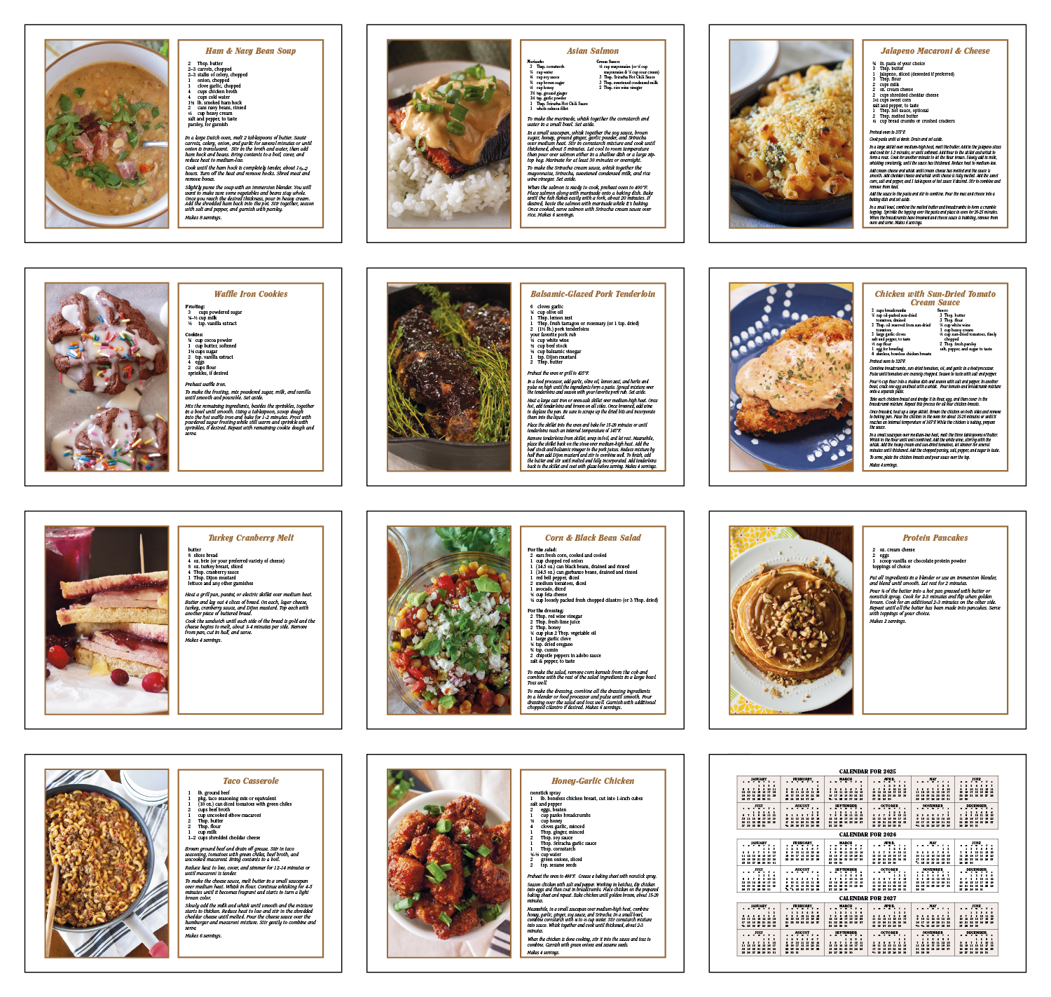 Home Cooking Guide Pocket Calendar (Single Image, 8" x 12 ...