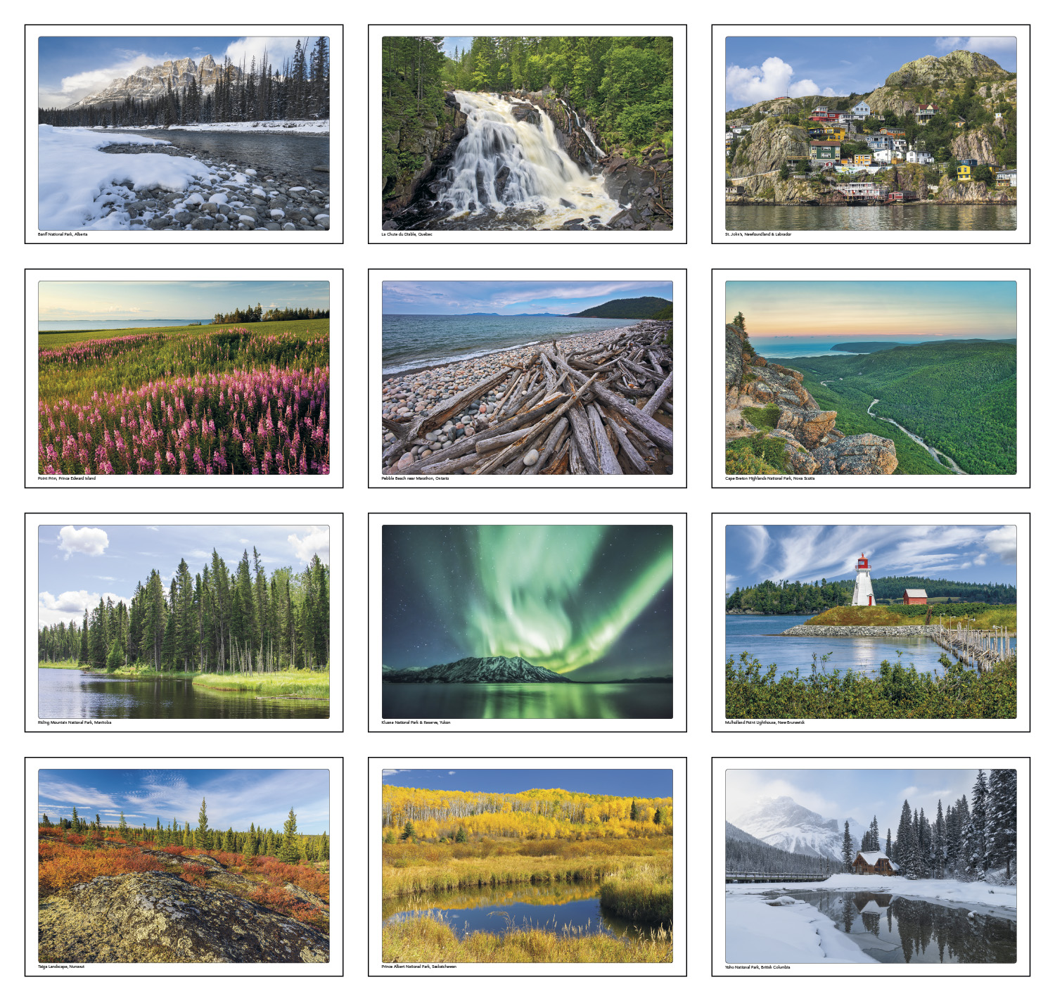 2026 Canadian Scenic Pocket Calendar | 8" x 13" Imprinted Spiral Bound ...