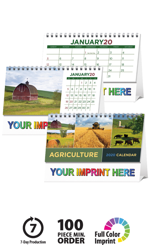 Agriculture Desk Calendar | ValueCalendars.com
