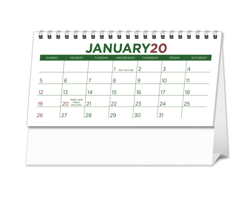Agriculture Desk Calendar | ValueCalendars.com