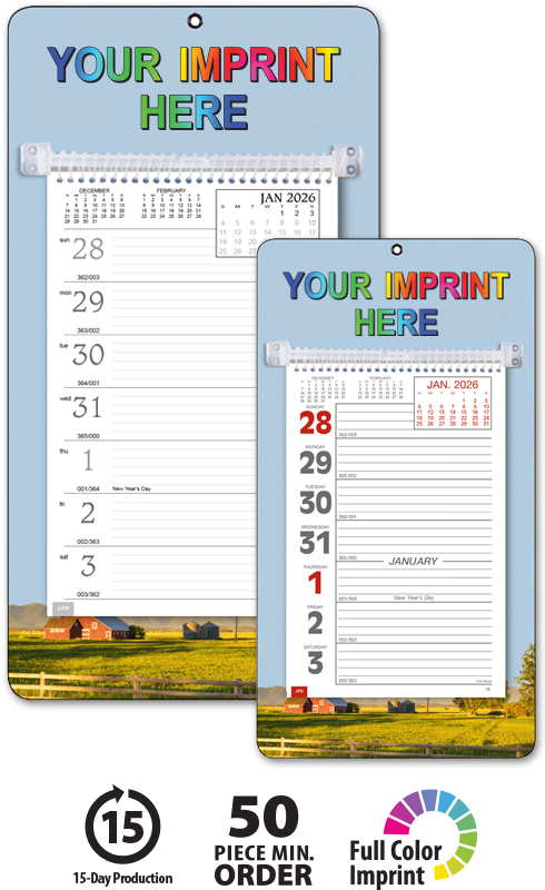 Weekly Board Calendars - FARM/RURAL | ValueCalendars.com