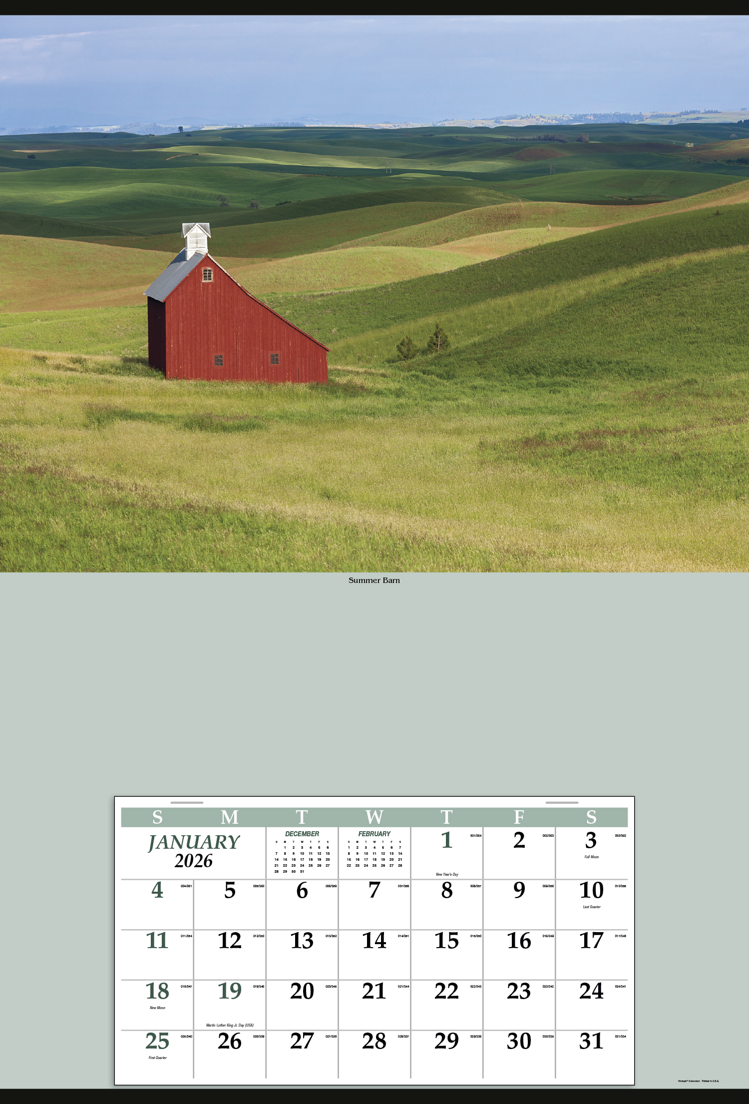 Jumbo Hanger Calendar with 12-Month Grid | ValueCalendars.com