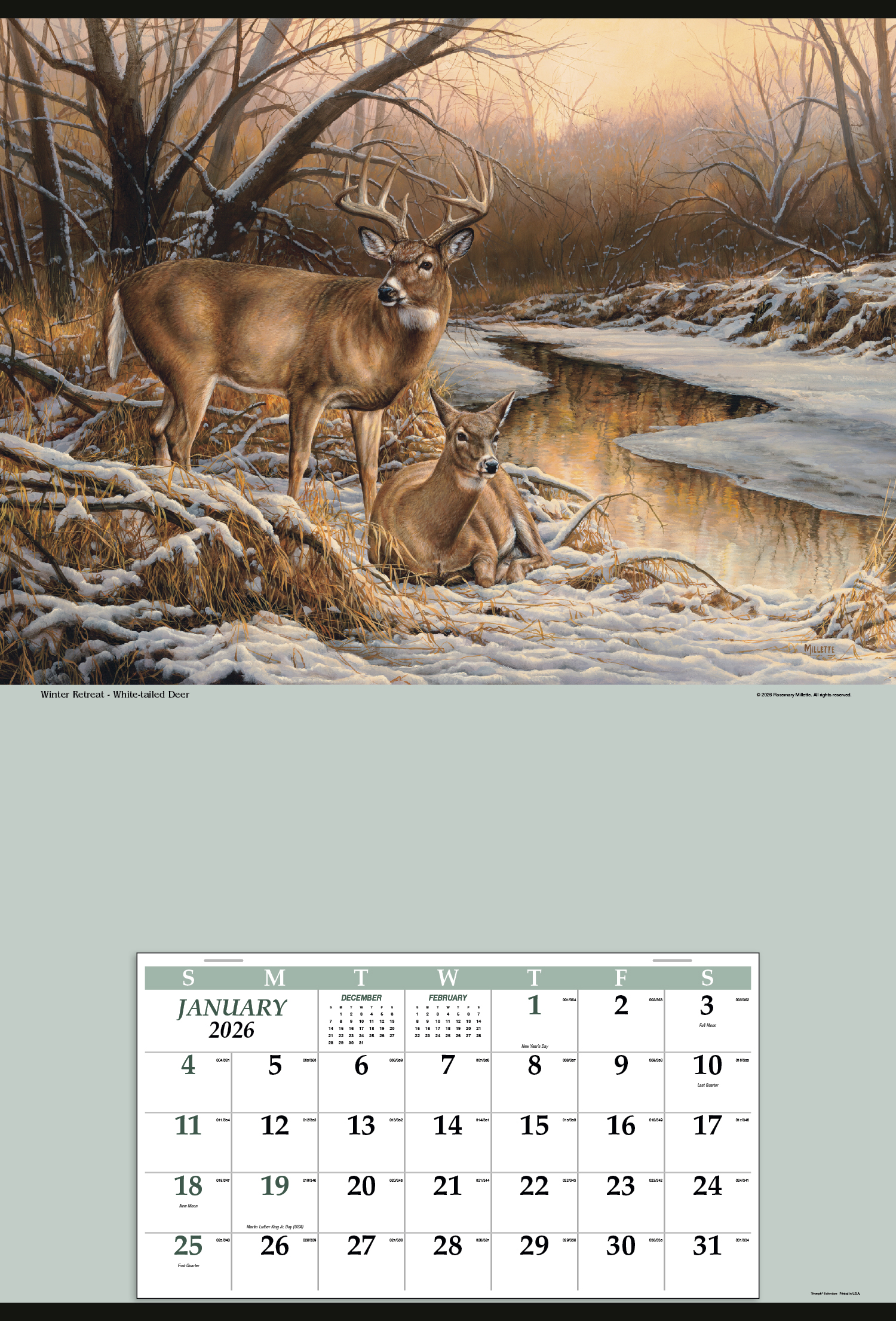 Jumbo Hanger Calendar with 12-Month Grid | ValueCalendars.com