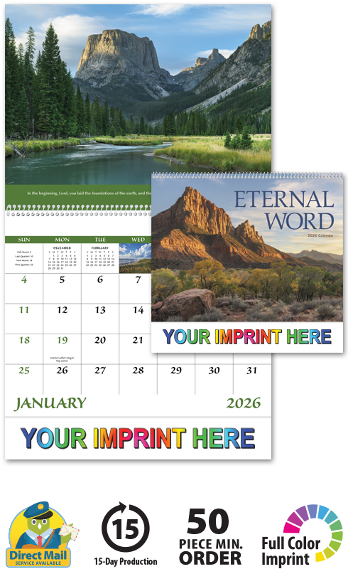 2026 Eternal Word - Funeral Pre-Planning Calendar | 11" X 19" Imprinted ...