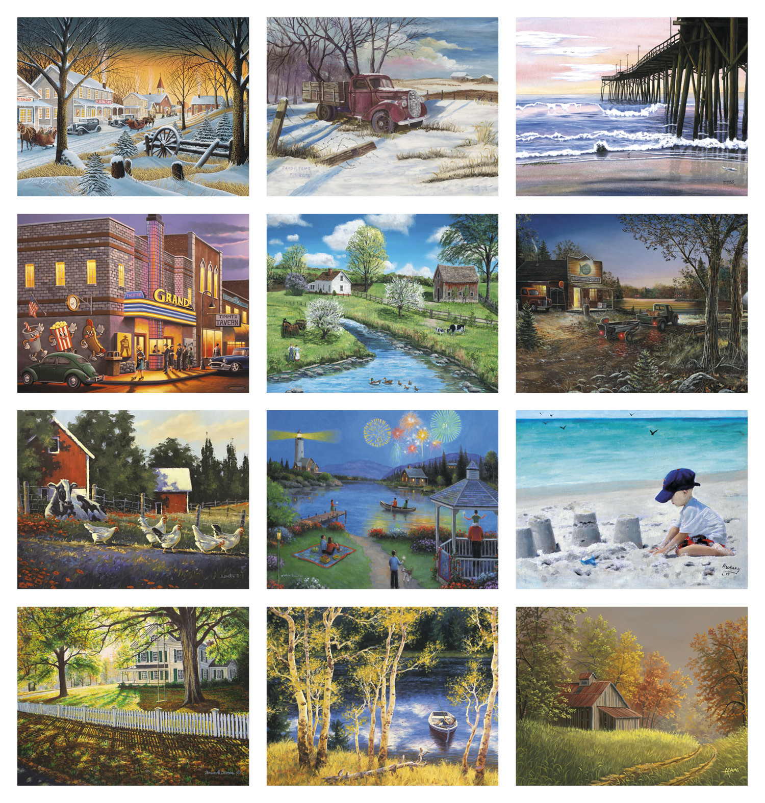 2027 Scenic Memories (Spiral) Calendar | 11" X 19" Imprinted Spiral ...