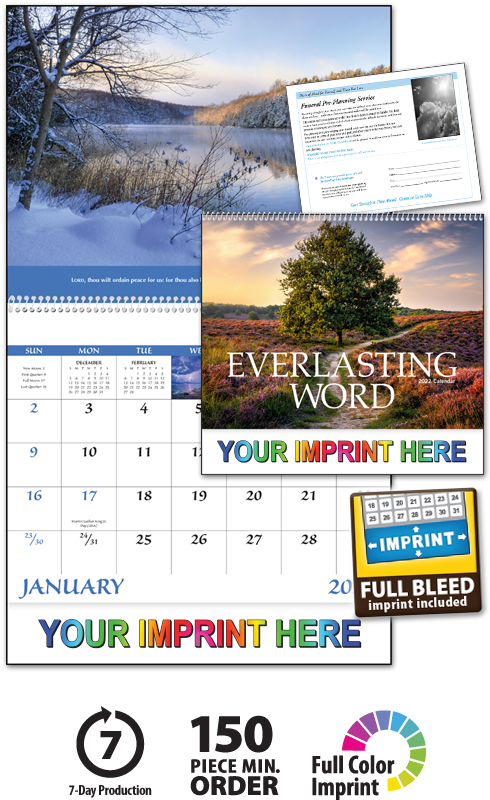 2022 Everlasting Word - Funeral Pre-Planning Calendar | 11" X 19 ...