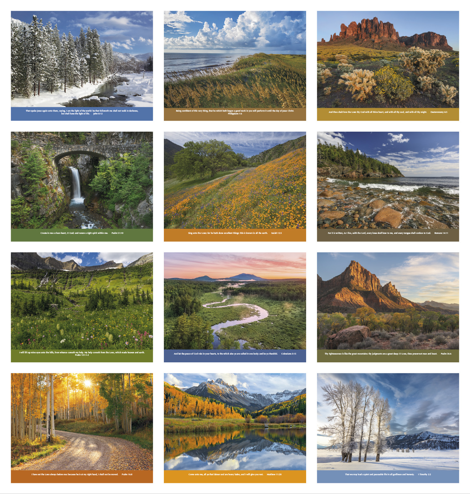 2026 Everlasting Word Calendar | 11" X 19" Imprinted Spiral Bound; Drop ...