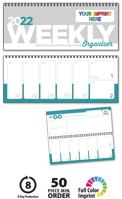 Weekly Organizer | ValueCalendars.com