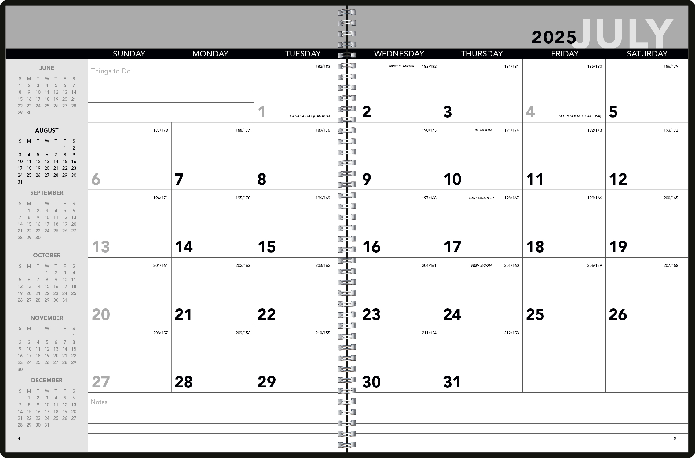 Pace Monthly Academic Desk Planner, Large (8.5x11, Wire ...