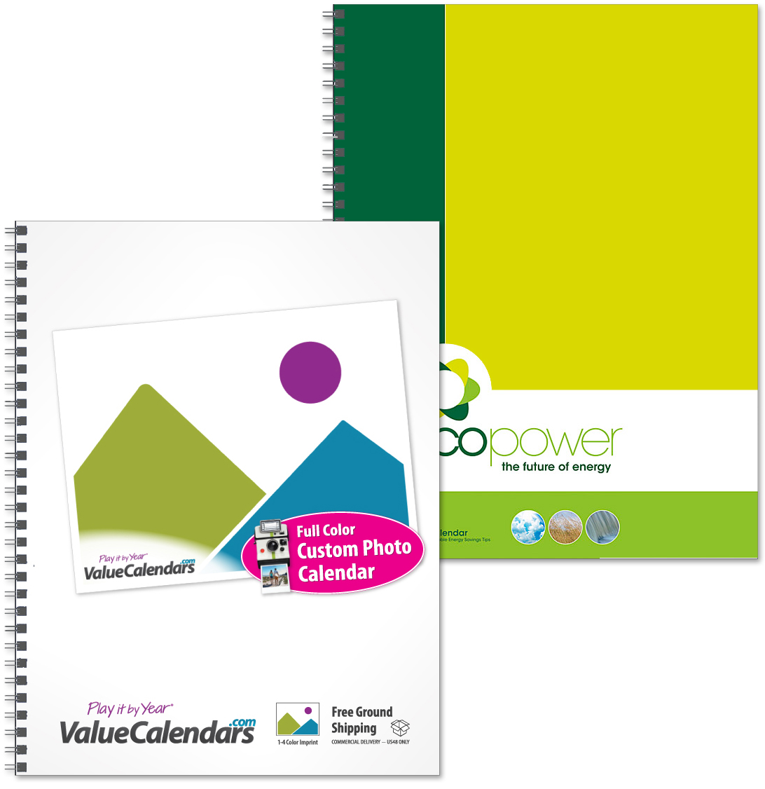 2017 Custom Full Color Planner | 8-1/2"w x 11"h (Closed) Custom Planner ...