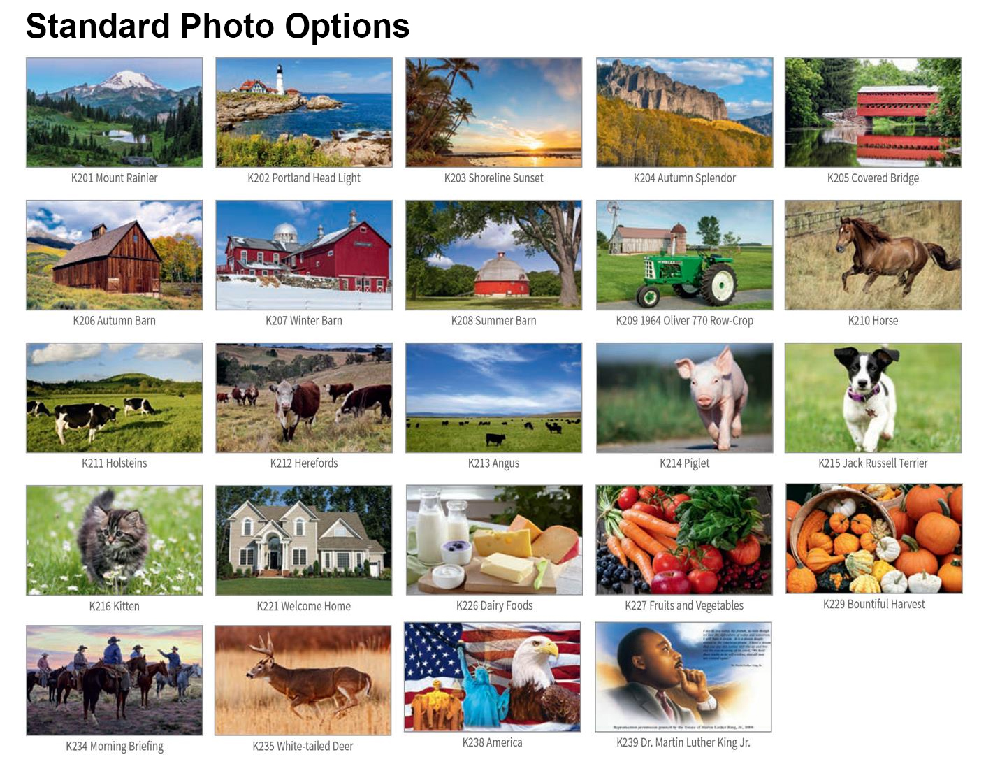 Farm Pocket Calendar (Single Image, 10" x 14") | ValueCalendars.com