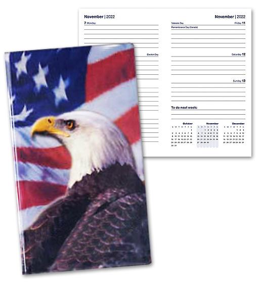 2021 Patriotic Liberty Pocket Weekly Planner | American Flag Custom ...