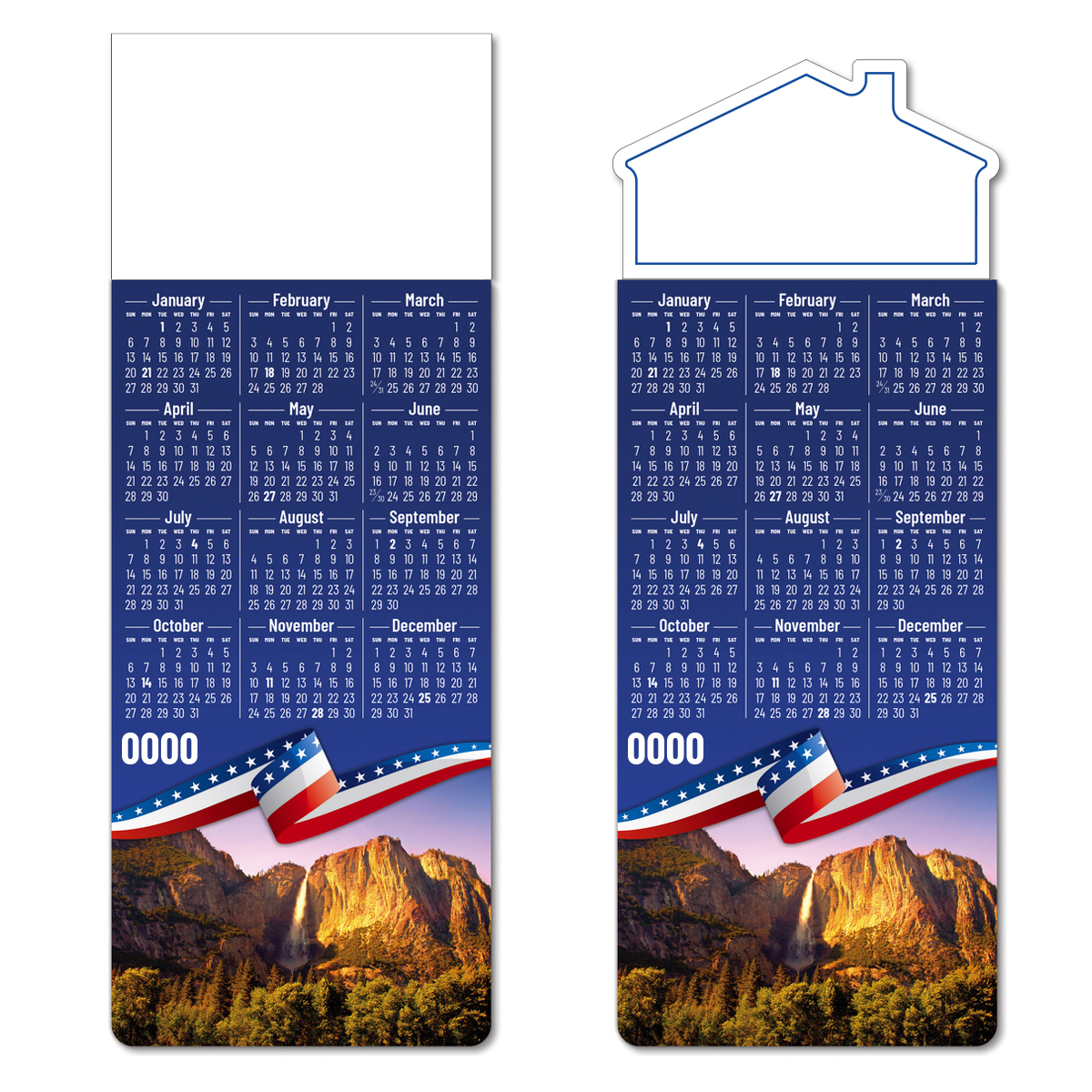 Tradenet Magna-Cal Card Calendar - USA YOSEMITE | ValueCalendars.com